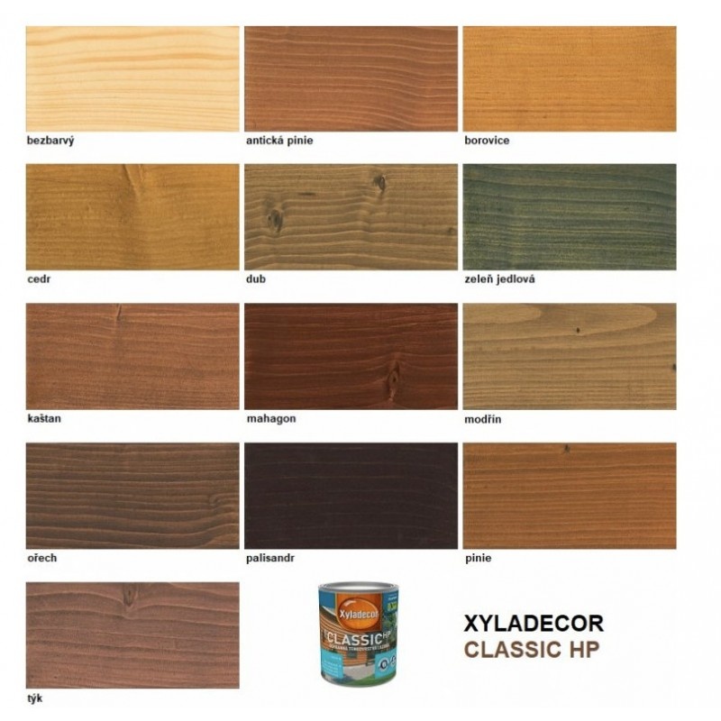 Xyladecor Classic HP cedr 2,5L | Palubky Vencl